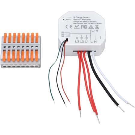 Smart Light Switch Module WiFi Home Light Switch Control 3 Gang ...
