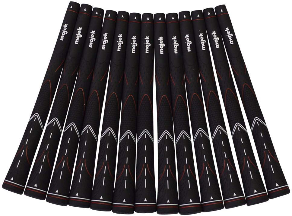 13 Majek Men's Tour Pro Black Midsize Golf Grips - Walmart.com