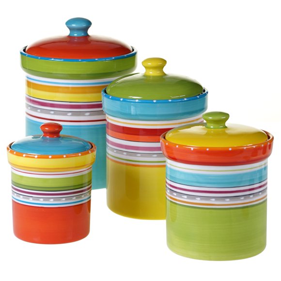 4 piece kitchen canister sets