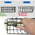 "DAANXW Heavy Duty Steel Pegboard Baskets Set, Tool Storage Holders ...