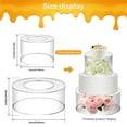 Austok 2Pcs Acrylic Cake Stand Fillable Cake Risers Clear Cake Tier ...