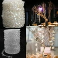 32.8ft Acrylic Crystal Garland Strands - Hanging Chandelier Gem Bead ...