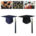 ROZYARD Classical Graduation Hat Bachelor Hat University Graduate Party ...