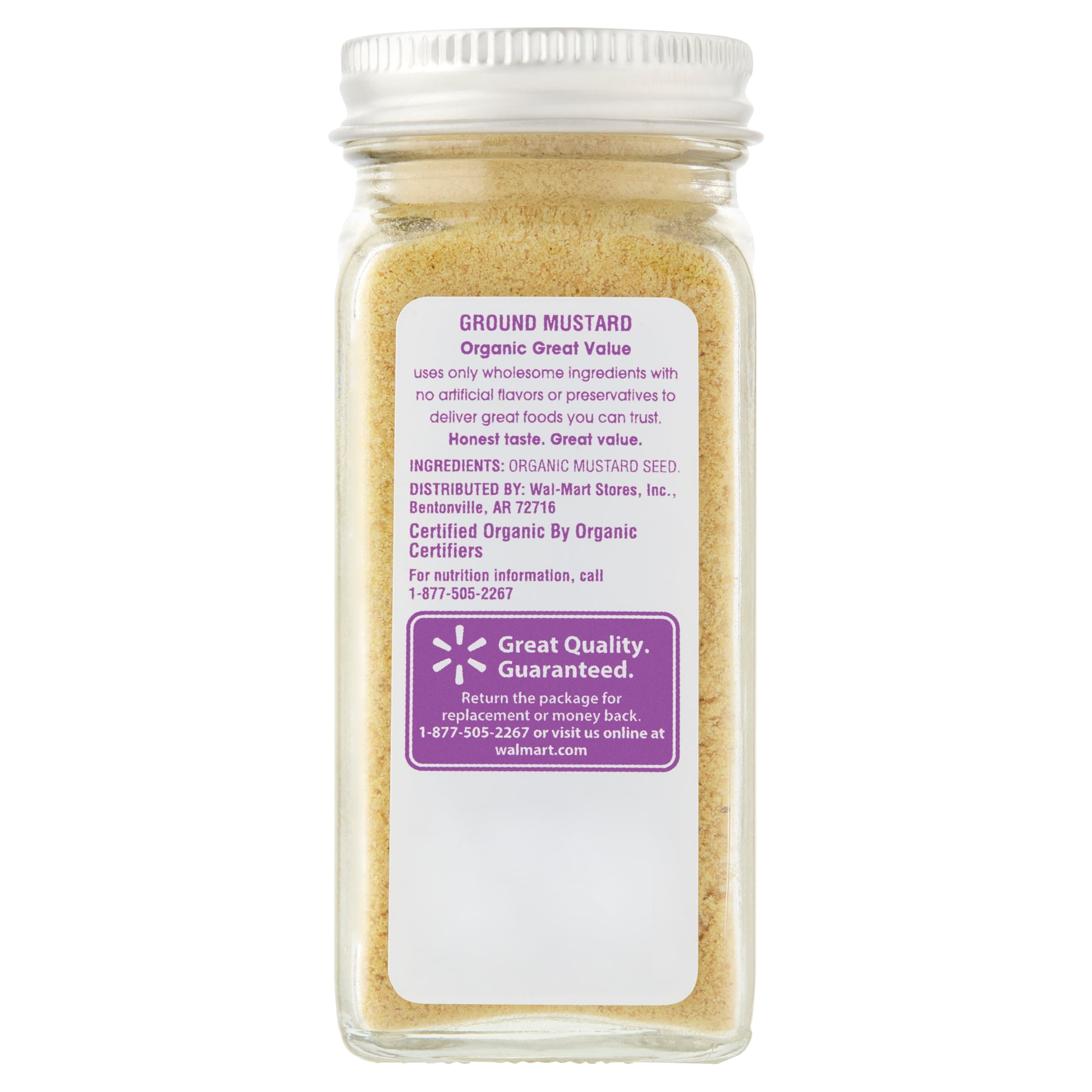 Great Value Organic Mustard Ground, 1.6 oz