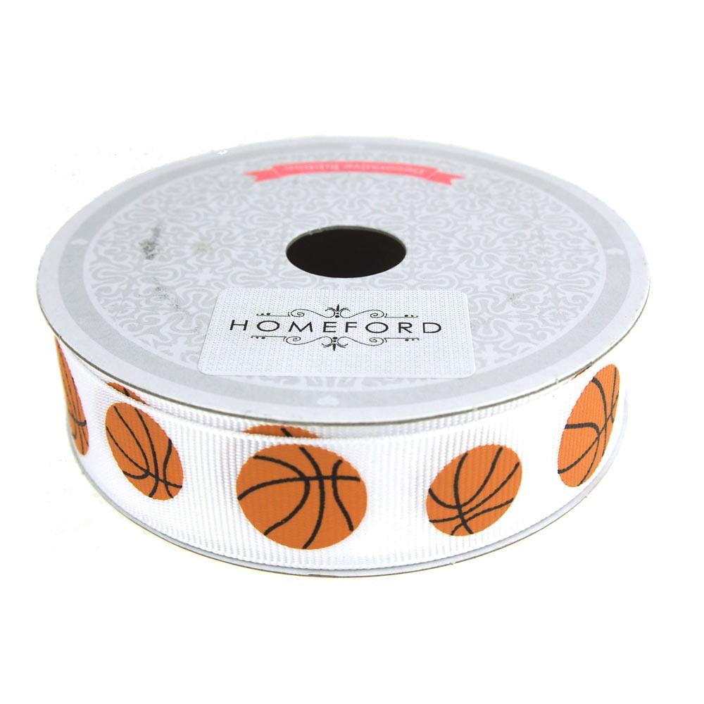 Basketball Grosgrain Sports Ribbon, 7/8-Inch, 10 Yards - Walmart.com