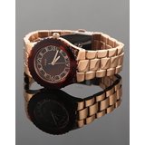 GUESS Women's W0468L1 Rose Gold-Tone Watch - Brown Dial - Walmart.com
