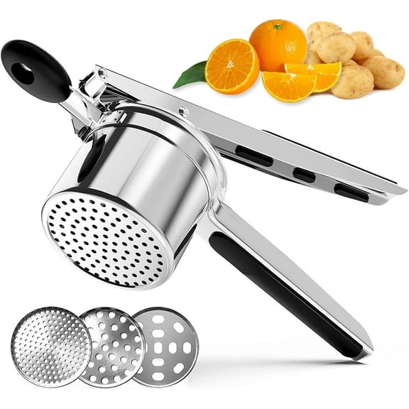 BPPEG 15Oz Stainless Steel Potato Ricer,Press and Mash Kitchen Gadget ...