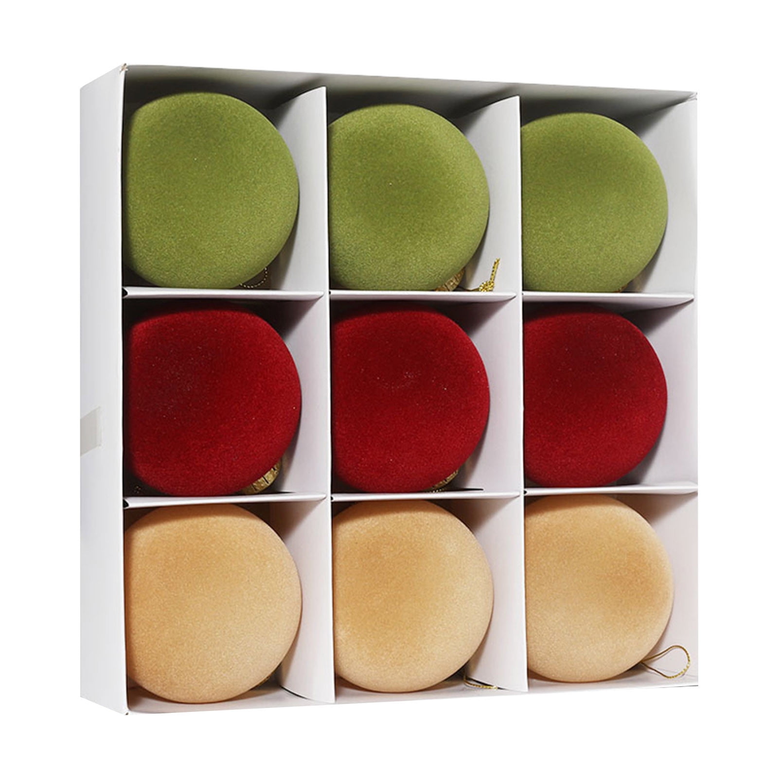 Click here for Kkbbma On Sale 9 Pcs Flocked Ornaments For Christm... prices