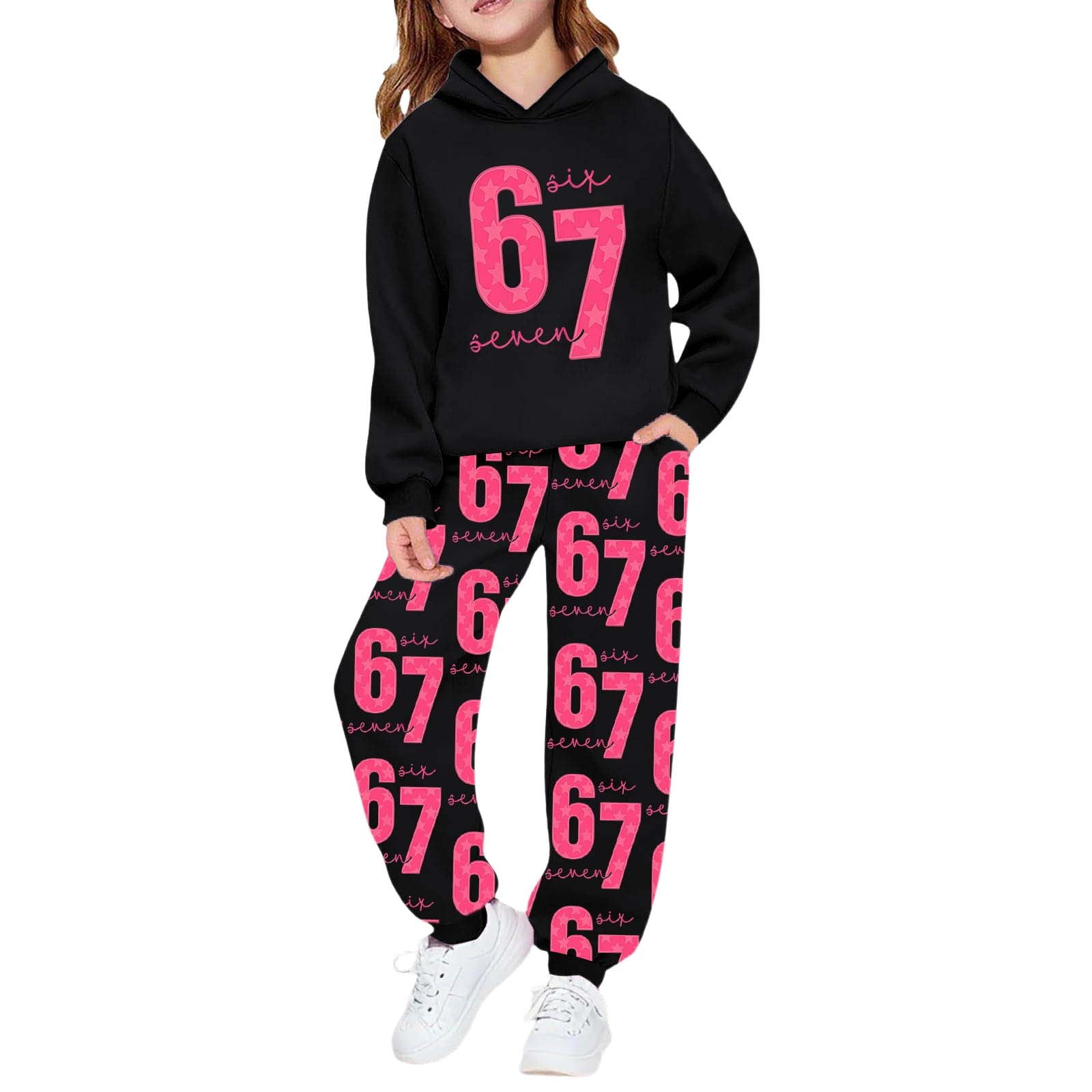 Click here for Cjiawei Girls Printed Hoodie And Jogger Soft Casua... prices