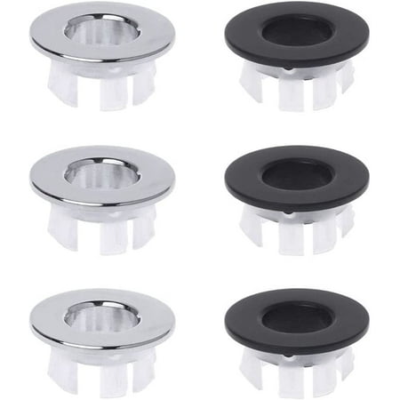 TILIYHELLO 6 Pieces Sink Overflow Plug Sink Overflow Ring Sink Overflow ...