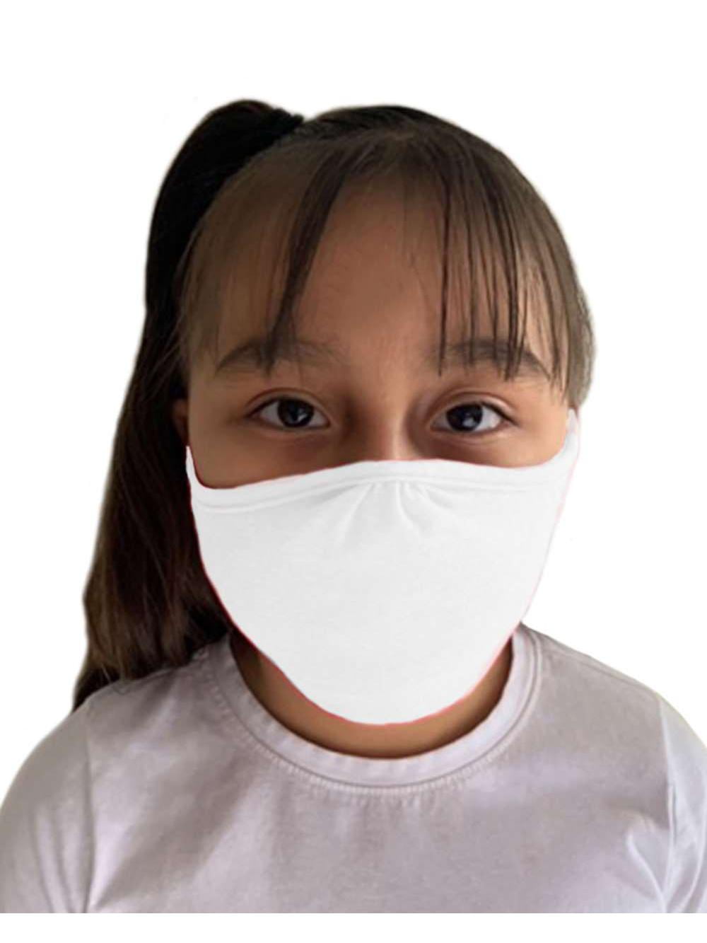 Next Level - Youth CVC General Use Face Mask - M105 - White - Size: OS ...