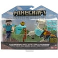 Minecraft 3.25-inch Action Figure Set with 2 Figures and 2 Accessories ...