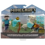 Minecraft 3.25-inch Action Figure Set with 2 Figures and 2 Accessories ...