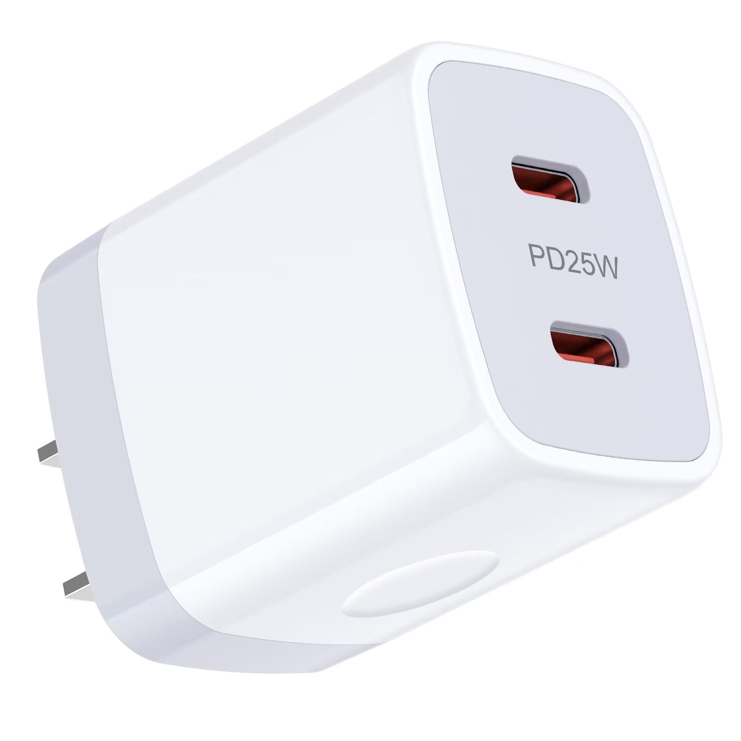 USB C Block,FiveBox 25W PD Type C Charger Block Dual USB C Wall Charger ...