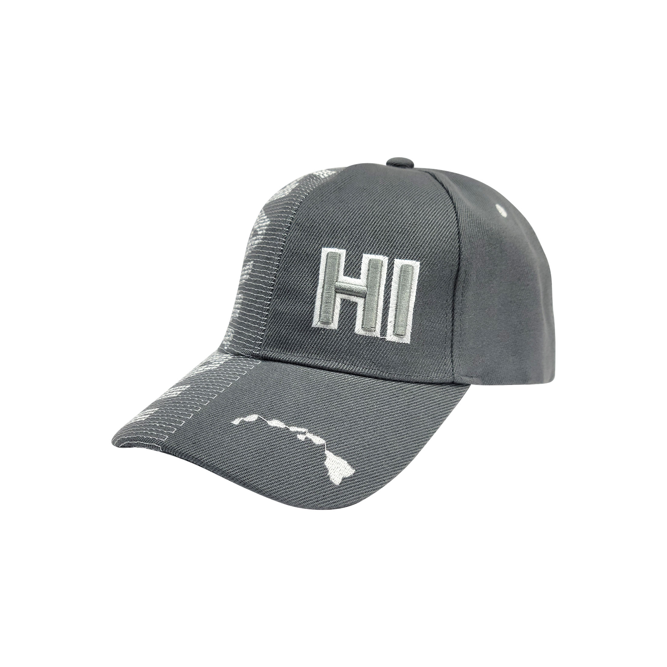 ISLAND CREW HAWAII CAP: Hi Hawaii W/ Island Logo, Gray - Walmart.com