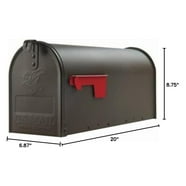 Wall Mounted Mailbox with Combination Lock, Steel Cover Metal MailBox ...