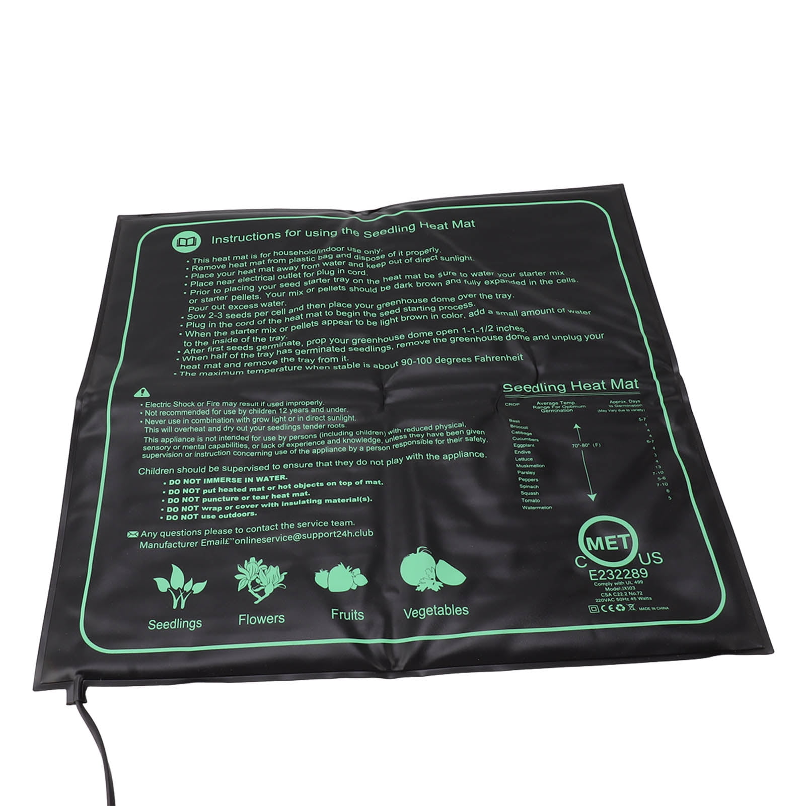 Estera Térmica Impermeable para Plántulas Uniformidad de Calentamiento ...