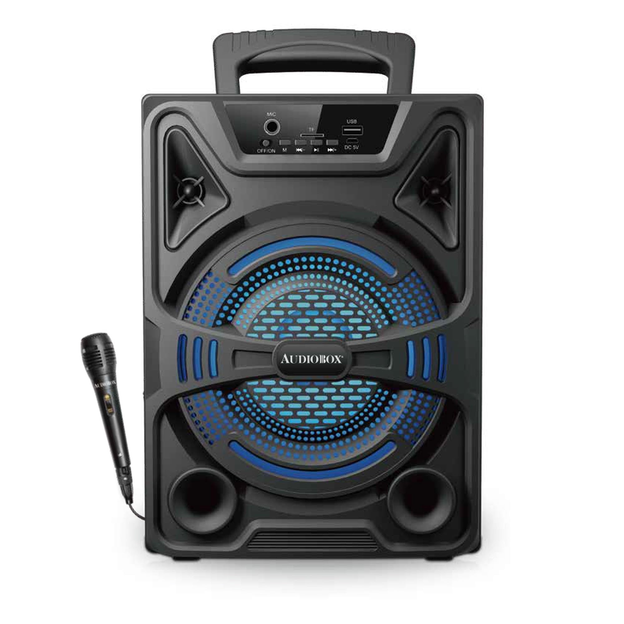 AudioBox ABX-808R 8-Inch Karaoke Speaker with Dynamic Sound Activated ...