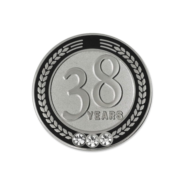 PinMart's 38 Years of Service Award Employee Recognition Gift Lapel Pin ...