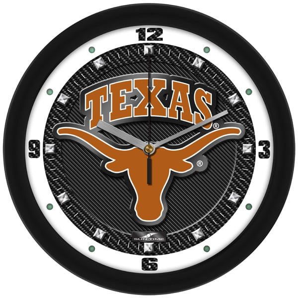 Texas Longhorns Carbon Fiber Wall Clock - Walmart.com