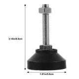 HEMOTON 8 Pcs Adjustable Legs Foot Cup Screws for Furniture Restaurant ...