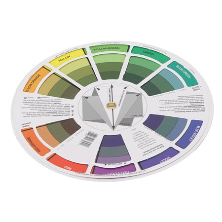 Color Wheel Chart, Paper Material Reversible Wheel Color Wheel Simple ...