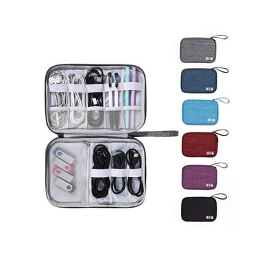 Waloo Travel Electronics Organizer Pouch - Premium Case for Cables ...
