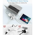 TESSAN Multi Electrical Outlet Splitter with Dual Outlets 3 USB Wall ...
