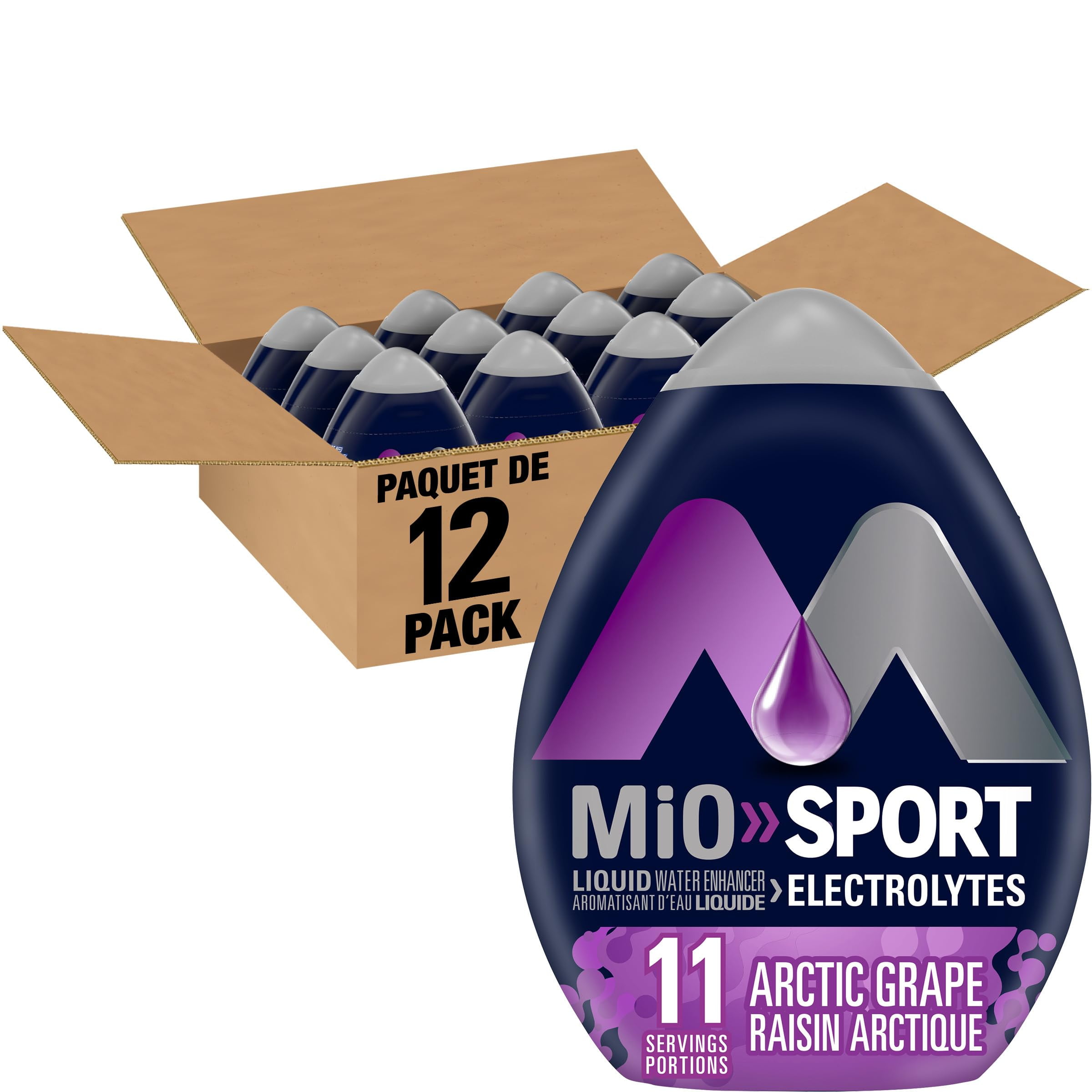 mio Sport Arctic Grape Liquid Water Enhancer, 12 ct Case - Walmart.ca