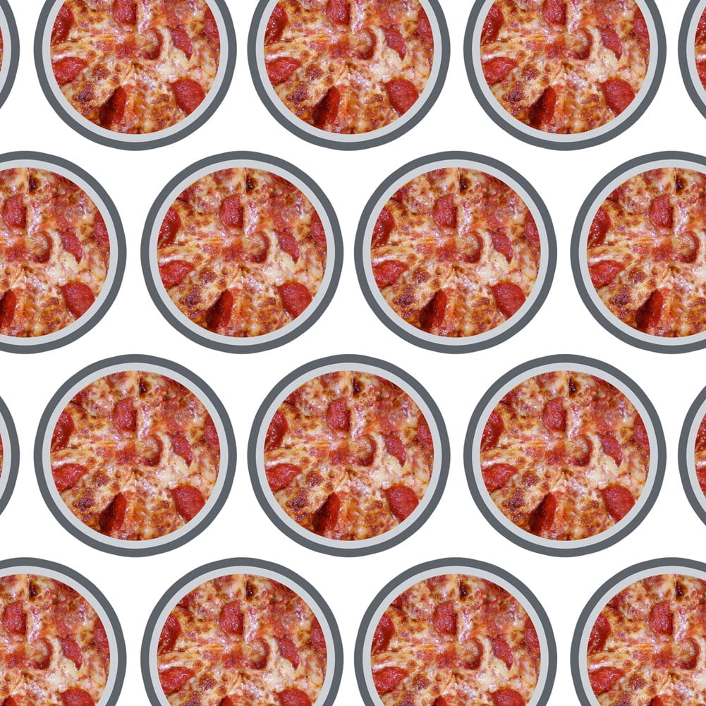 Cheese and Pepperoni Pizza Pie Premium Gift Wrap Wrapping Paper Roll ...