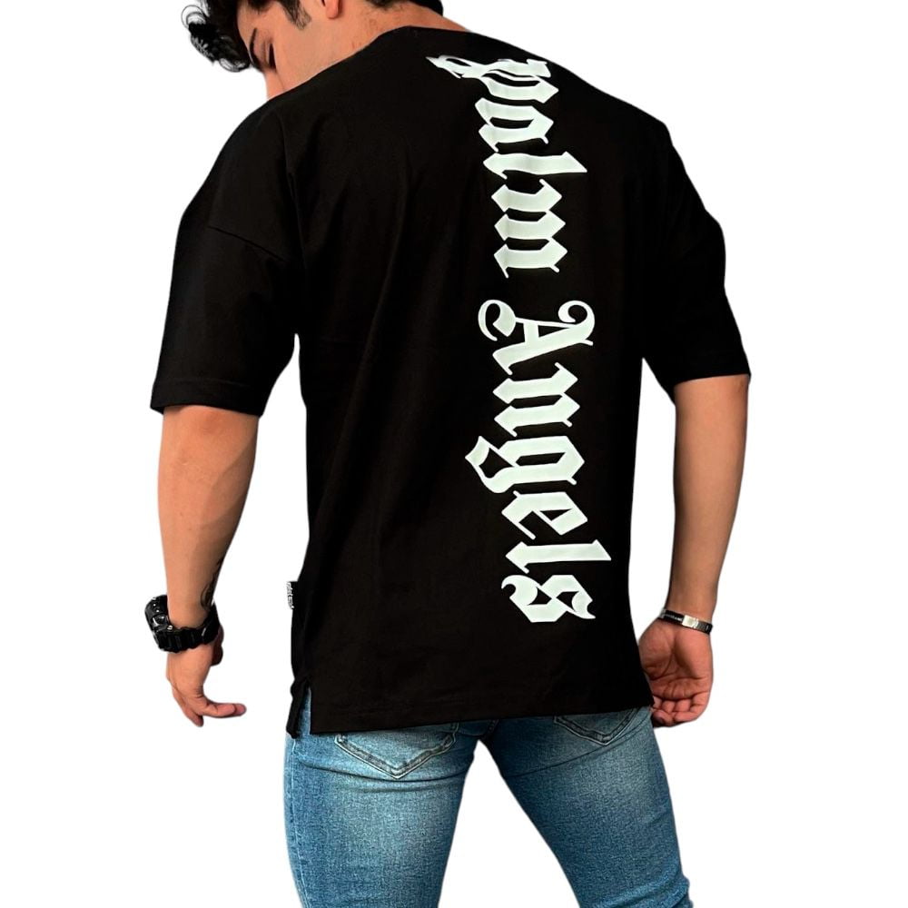 Playera Palm Angels Negra Cuello redondo talla M | Bodega Aurrera en línea
