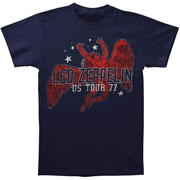 Rockline - Led Zeppelin Red Icarus Stars Classic T-Shirt - Walmart.com ...