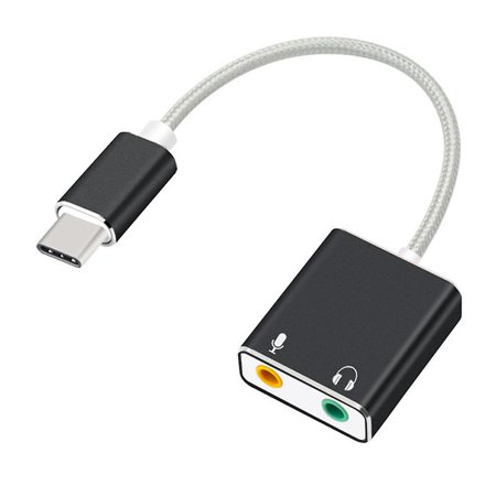 Usb C External Sound Card, 7.1 Channel Sound Card Adapter, Stereo Sound ...