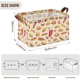 Burger Cola Pattern Collapsible Storage Bin Open Home Shelf Basket ...