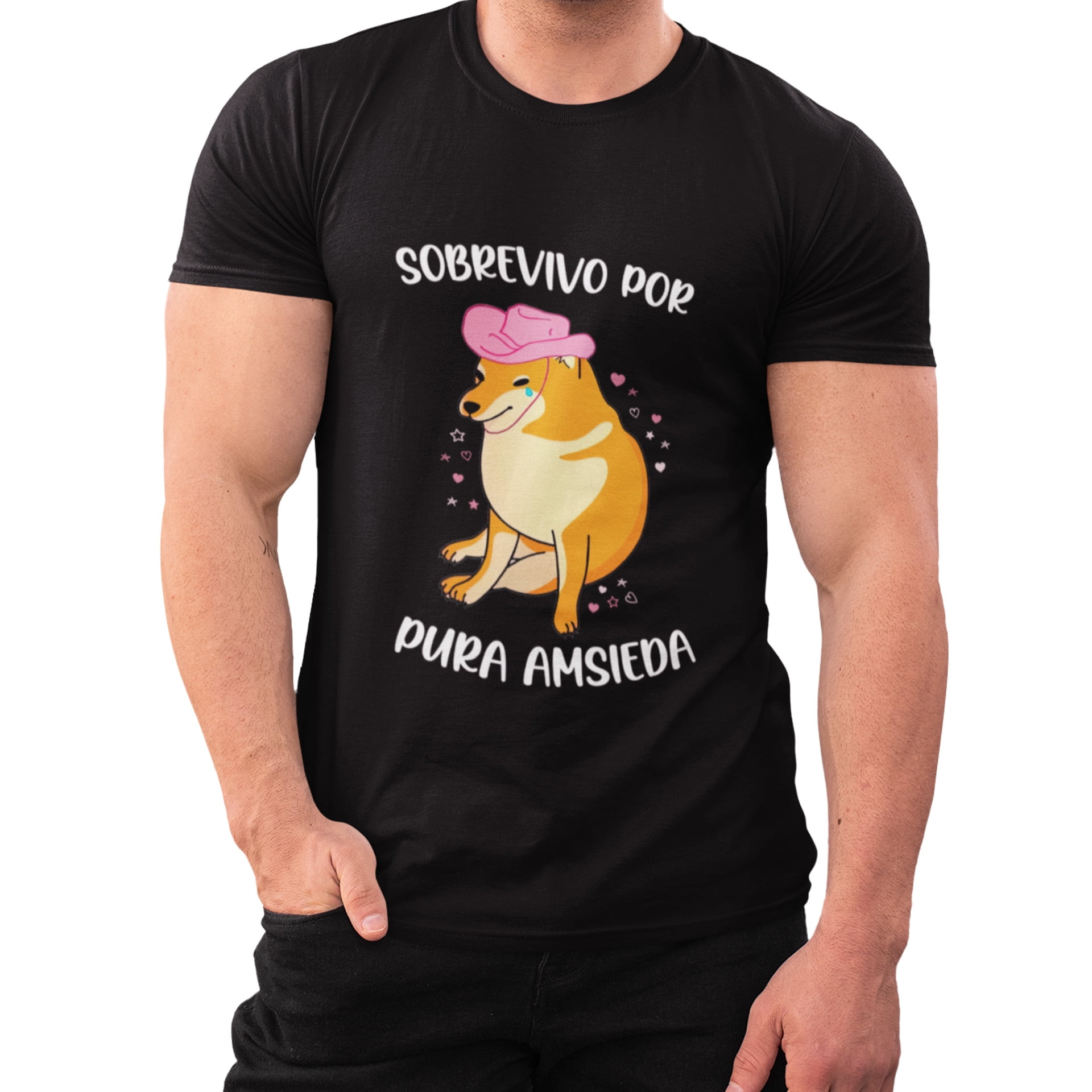 Playera Cheems Pura Amsieda Meme Rbd Caballero Once Playera manga corta ...