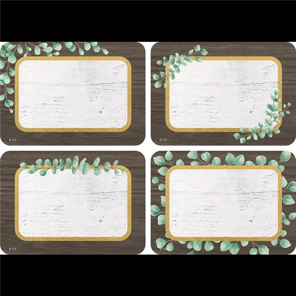 Teacher Created Resources Eucalyptus Name Tags/Labels Multi-Pack, 36 ...
