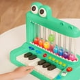 Battat Croco Pop Piano Toy Keyboard with Songs Sounds Lights, Baby and ...
