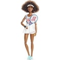 Barbie Naomi Osaka Role Model Tennis Doll with Curly Brunette Hair ...