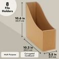 Juvale 8-Pack Office Organization Cardboard Magazine File Holder Boxes ...