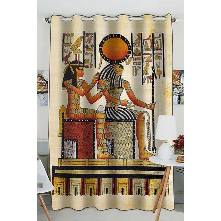 Egyptian Papyrus Practical Heat Insulation Shading Window Curtain ...