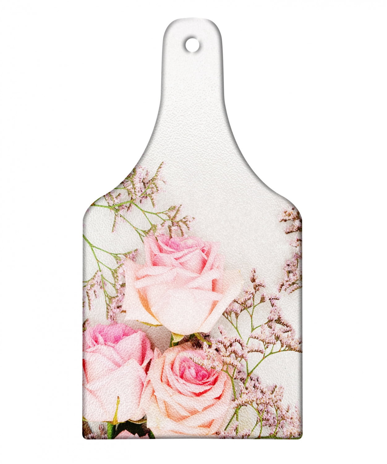 Vintage Rose Cutting Board, Close up Photo of Fresh Rustic Flowers ...
