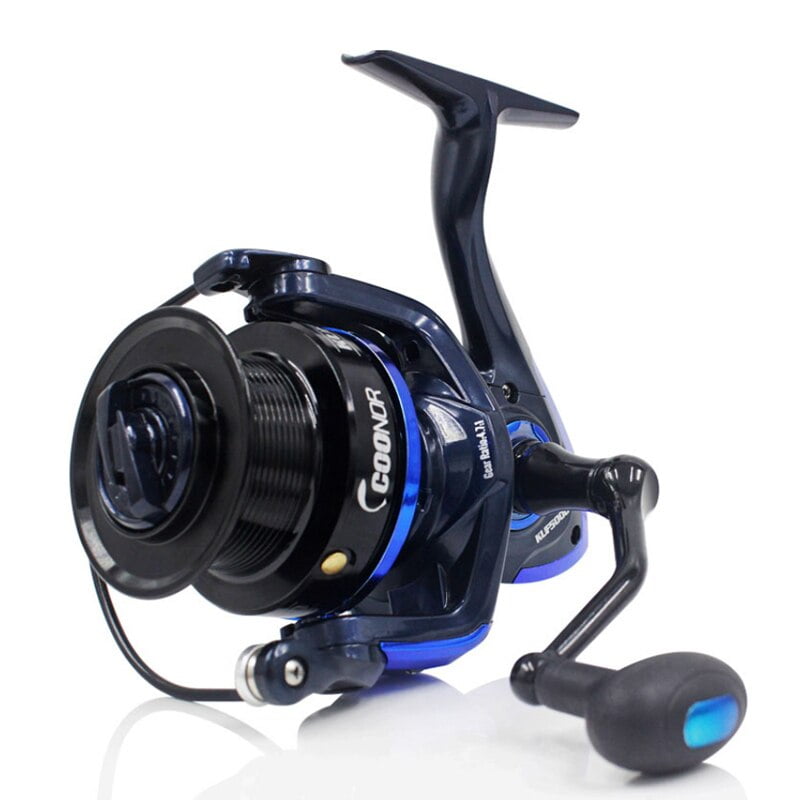 Dechoicelife New Blue-Black 4.7:1 Spinning Fishing Reel Perch/Pike 5000 ...