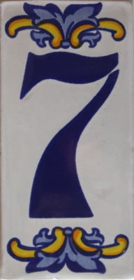 Villa Mexican Tile House Number Seven - Walmart.com