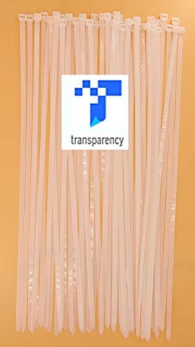 Cinchos de Nylon Largos Anchos de 18 Pulgadas Transparentes -Grandes d ...