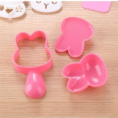 DIY Bunny Shape Food-grade PP Material Rabbit Bento Mold Safe Rabbit ...