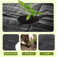 148 x 1.64 ft Garden Weed Barrier Landscape Fabric with Precut Planting ...