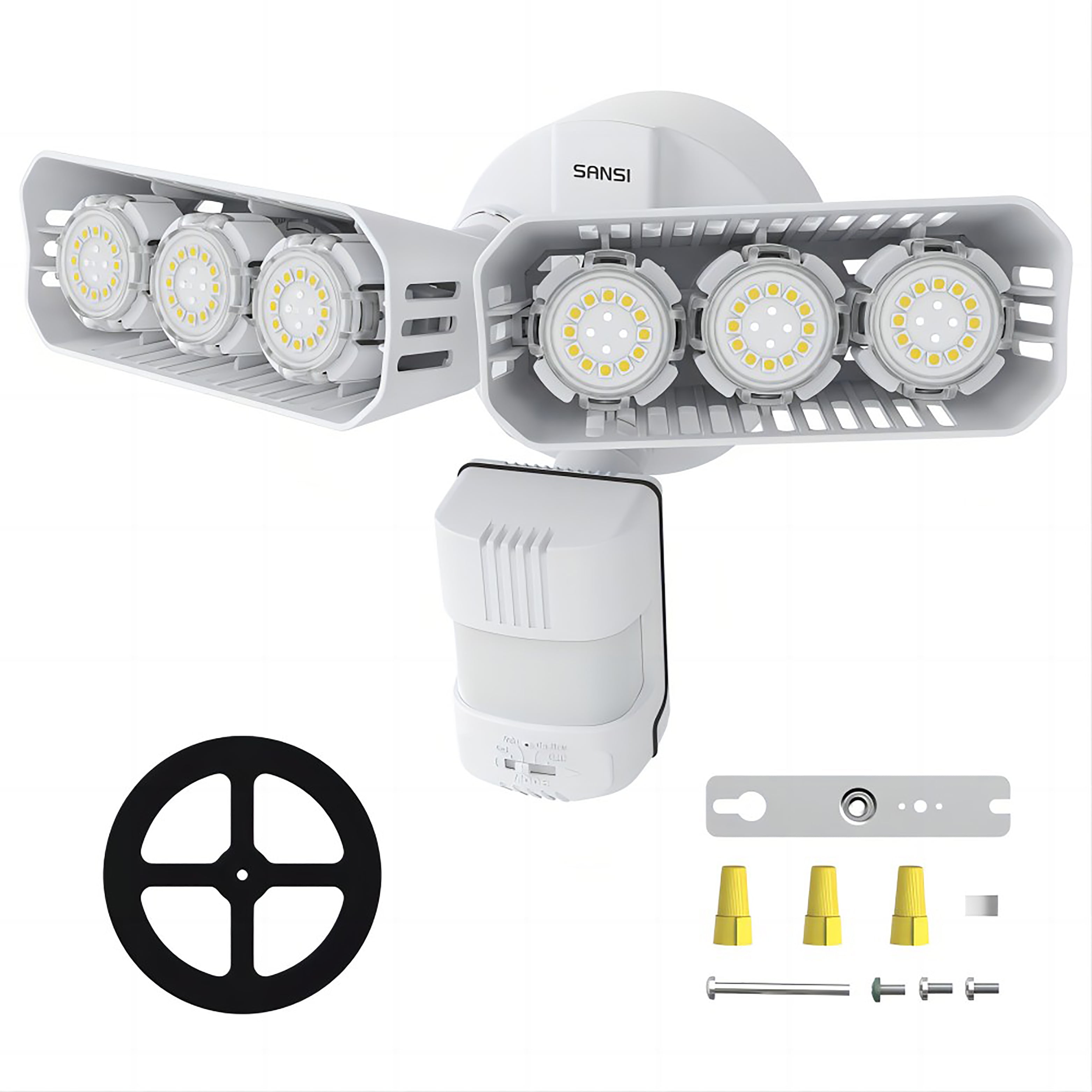 SANSI 38W LED Security Lights Motion Sensor Outdoor Light, 5000LM Dusk ...