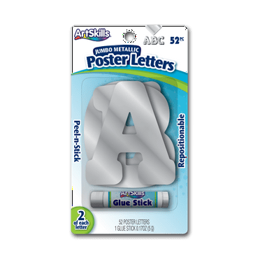 ArtSkills 2.5" Paper Letters and Numbers for Poster Boards, Kids School and Craft Projects, Neon ...