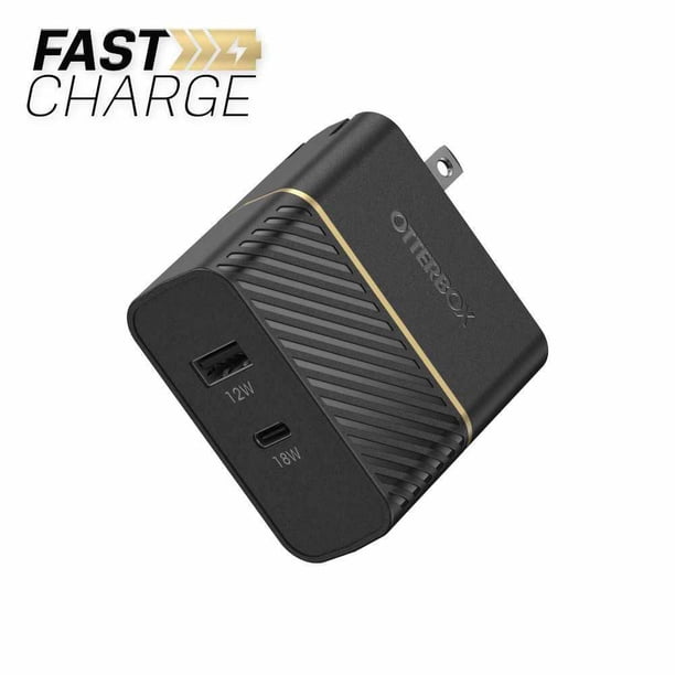 Otterbox Dual Fast Charge PD Wall Charger USB-C 30W Black - Walmart.ca