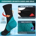 Crew Athletic Socks Orange Green Blue 3 Pairs Small Running Sports Use ...